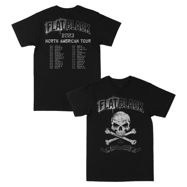 Official Flat Black Merchandise - JUSTICE TOUR TEE – Flat Black ...